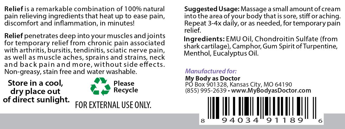 Relief | Deep Penetrating, Pain Relief Rub