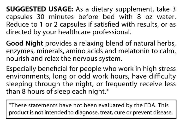 Good Night | All-Natural Deep Sleep Formula