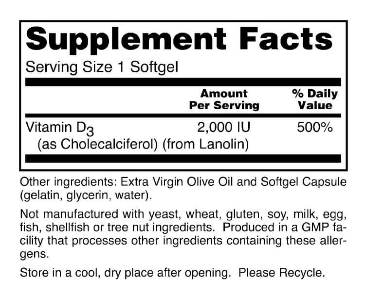 Vitamin D-3 Capsules | Immunity Formula